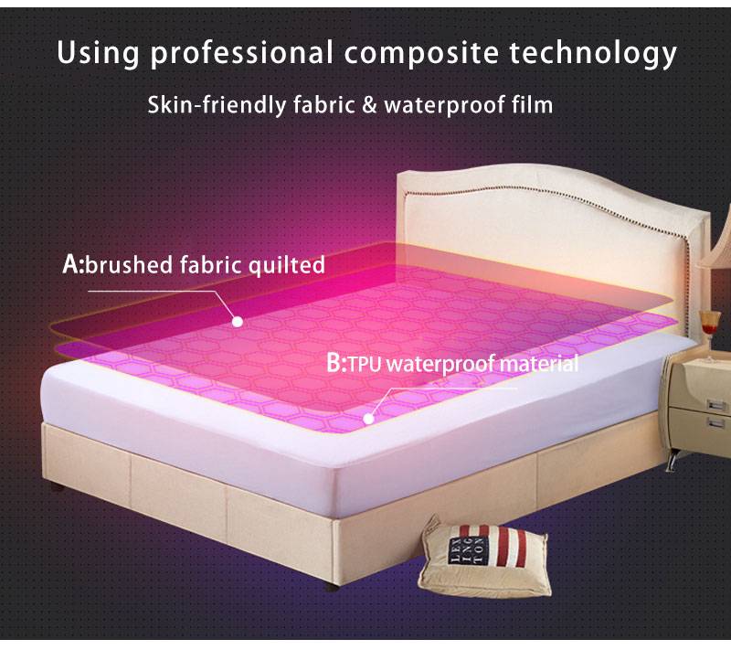 Waterproof Quilted Microfiber Bed Cover Mattress Protector